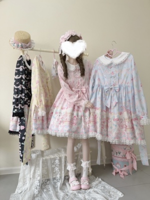 【现货】兔崽原创小羊甜心可爱日常长袖op连衣裙lolita