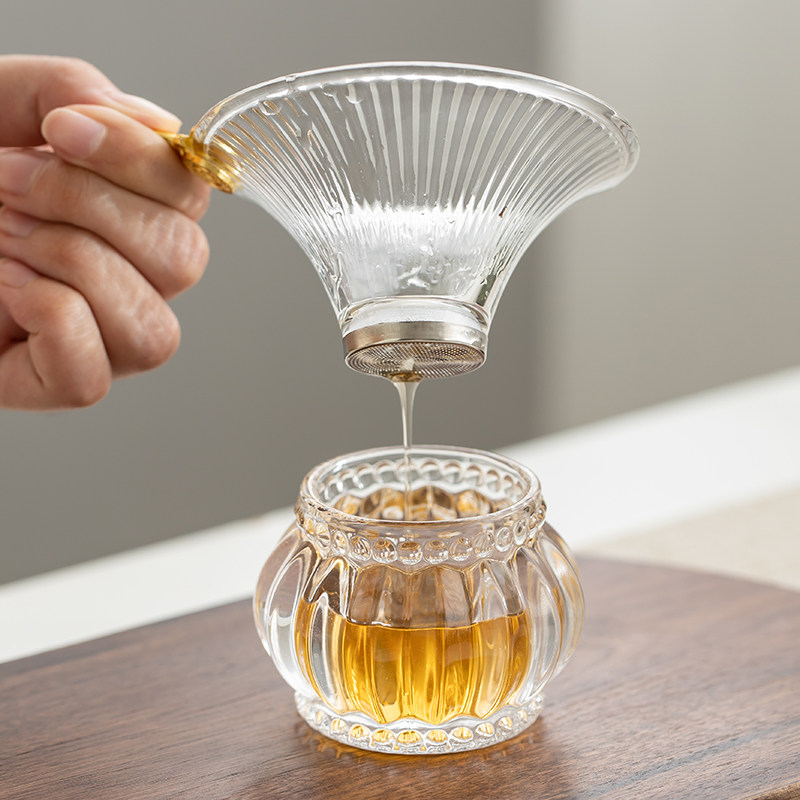 玻璃茶漏食品级过滤网茶滤茶汤过滤公道杯茶汁滤网茶具配件滤茶器