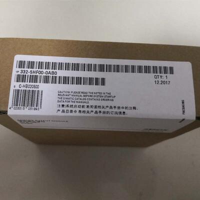 S7-300,模拟输出 SM 332 6ES7332-5HF00-0AB0/OABO