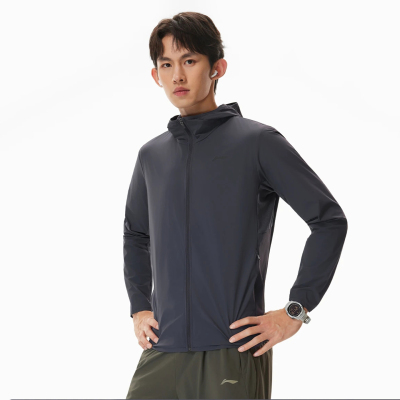 正品李宁防晒衣透气冰感男子运动风衣防晒服夏款外套AFDWC49-1-3