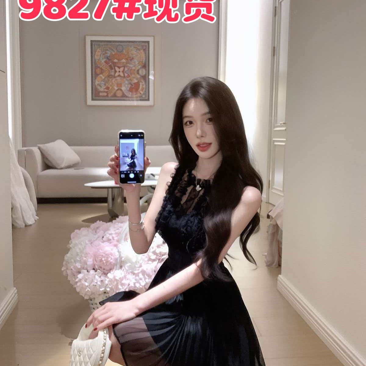 JustQin 7/8日上新 2026新款夏装气质雪纺短裙收腰性感连衣裙女