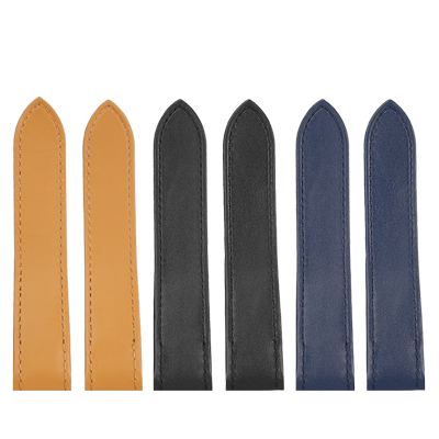 适配卡地亚山度士男士真皮手表带