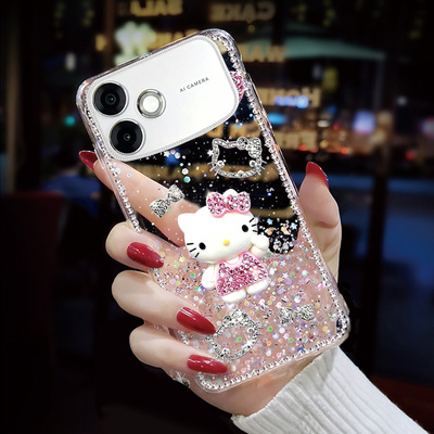 滴胶闪钻适用OPPOA6sPro手机壳网红5镶钻A6v防摔A3i网红5/2026年A1活力版透明A6Max高级感A2秋冬A3iplus硅胶