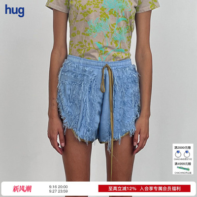 【EDWARD CUMING】hug 2025新款拼色拼布短裤