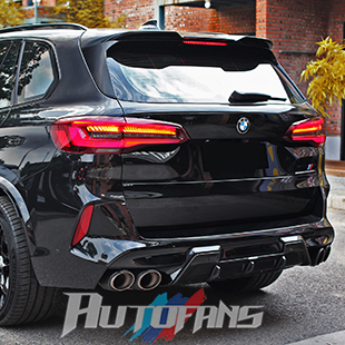 宝马f95x5m改装天蝎碳纤维后唇