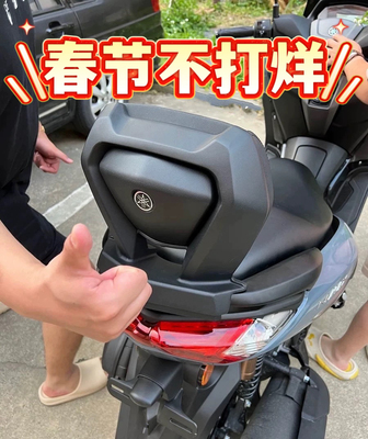 适用于雅马哈兴鹰 巡鹰125 25款NMAX155改装直上铝合金后靠背靠腰