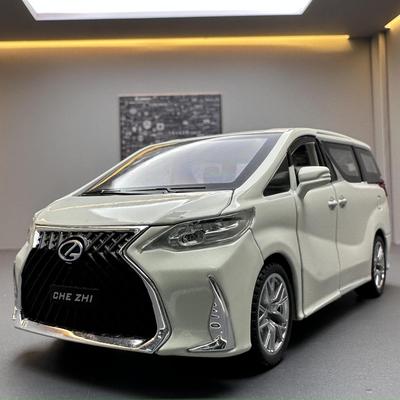 新款车致合金车模1:32雷克LM300H商务车带声光玩具车音乐模型摆件