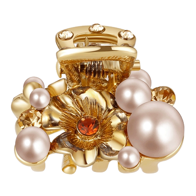 小香风复古珍珠刘海夹