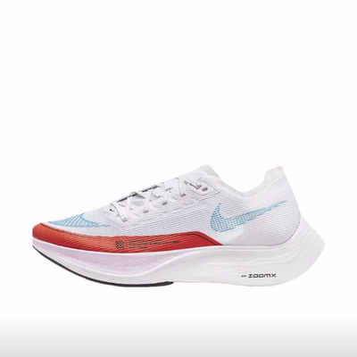 Nike ZoomX Vaporfly Next% 2 碳板菁英泡棉低帮跑步鞋女款白红蓝