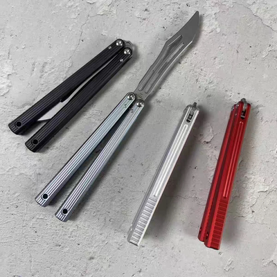 班输造物8804天工巧夺寒霜花式蝴蝶刀新手练习入门玩具安全未开刃