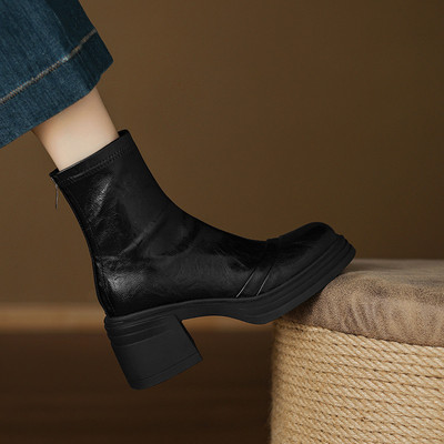 意大利手工定制小个子增高靴