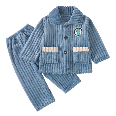 鑫衣坊乐园法兰绒秋冬季儿童睡衣