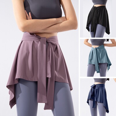 Quick-drying one-piece hip-covering anti-bareback yoga pants