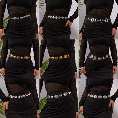 Women trendy waist chain decoration goes well with skirts女