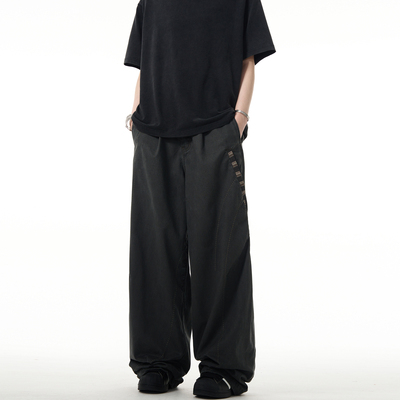 MADWITCH复古vintage高级设计感西裤男女宽松直筒垂感休闲工装裤