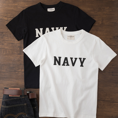 阿美咔叽美式复古重磅T恤男短袖夏季纯棉圆领字母印花半袖打底衫