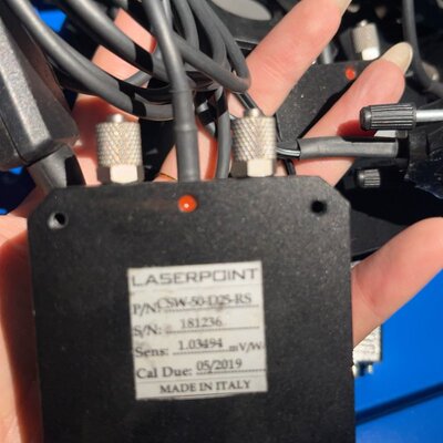 议价Laserpoint CSW-50-D25-RS激光功率计探可维修