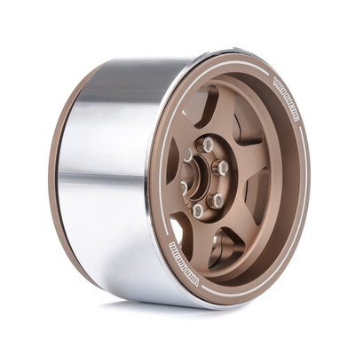 2.2寸仿真攀爬车 TE37竞速金属轮毂 SCX10 F150 TRX4 美嘉欣 易控