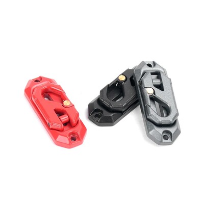 RC 1:10 攀爬车仿真装饰 金属绞盘磁吸导线器 救援拖车钩 导览扣