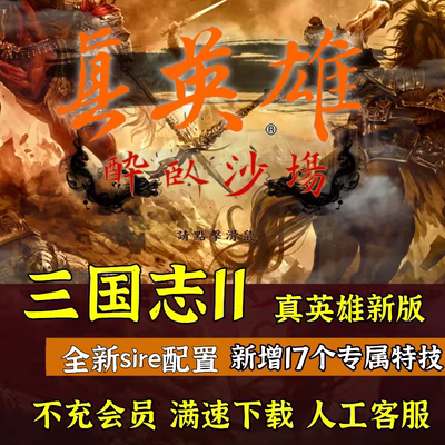 三国志11威力加强版MOD真英雄3.71血色衣冠6.0大浪淘沙6.0单机PC