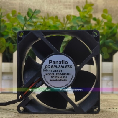 原装松下 FBP-08B12H 12V 0.32A 8032 8CM 机箱 服务器 散热风扇