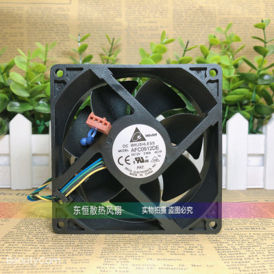 原装台达 AFC0912DE 9038 9cm 12V 0.50A PWM 暴力 机箱 散热风扇