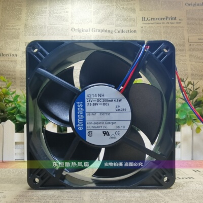 德国ebmpapst 12038 12CM 4214NH 24V 4.8W 变频器设备散热风扇