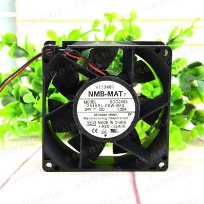 NMB 9238 3615RL-05W-B60 9cm  24v 1.20A 暴力 变频器 散热风扇