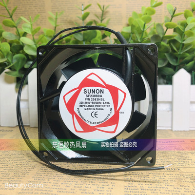 SUNON建准 8cm 8038 220V  SF23080A 2083HSL 机柜散热风扇 风机