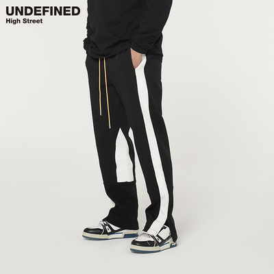 undefined运动裤美潮拼接抗褶皱