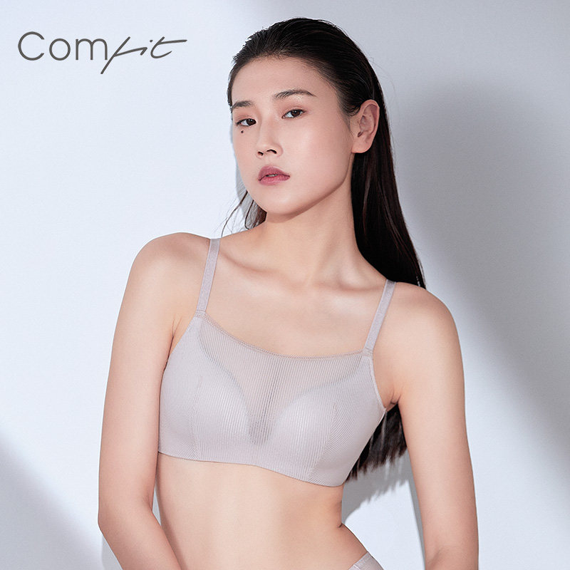 【轻柔杯】Comfit无钢圈抹胸内衣收副乳美背性感大码文胸CB00096_虎窝淘