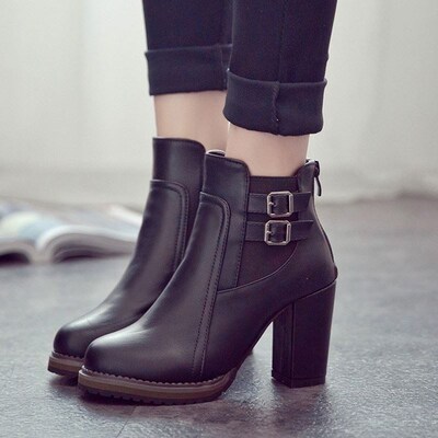 women boots ladies flat shoes plus size 42 winter boots女鞋