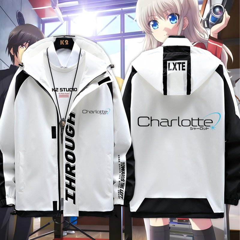 key社Charlotte友利奈绪动漫人物日系周边男女情侣外套夹克流行jl