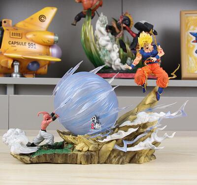 七龙珠 GK Sky  wcf名场面布欧vs悟空发光手办动漫模型摆件周边
