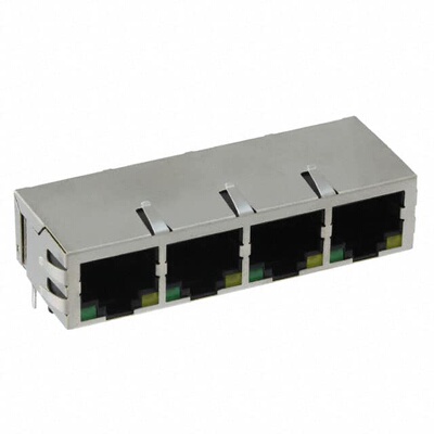 JX80-0033NL 连接器 《 CONN MAGJACK 4PORT 100 BASE-TX    》