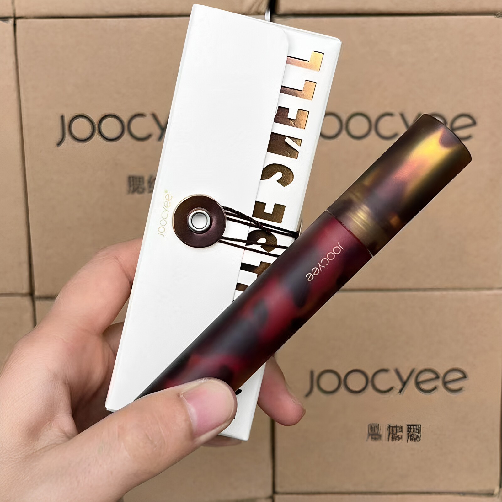 Joocyee/酵色贝壳镜面唇彩水墨哑光琥珀柔雾唇釉丝绒显白唇泥口红