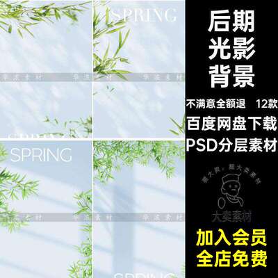 后期光影背景图12款情侣竹子婚纱照模板实景影楼合成照片PSD