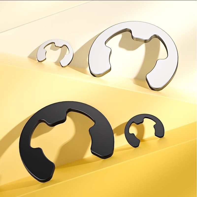 304不锈钢/65锰钢开口挡圈弹性好e型轴卡簧卡扣卡环弹性e型GB896_虎窝淘