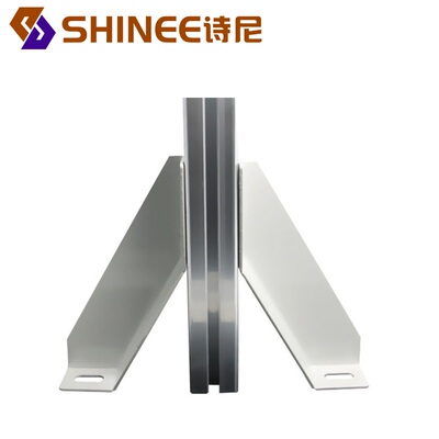 铝型材配件 4040左右地面地脚连接角件铝合金支撑固定件 斜地脚座