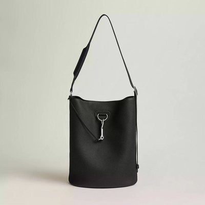 h家奢侈品定制纯牛皮男包 Tasche Seau Mousqueton单肩水桶包包女