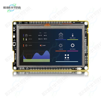 MIKROE-6172[开发板MIKROMEDIA 4 FOR STM32F7 RESISTI】