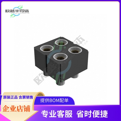 406-43-204-30-068001【CONN RCPT 4POS 0.1 GOLD SMD】