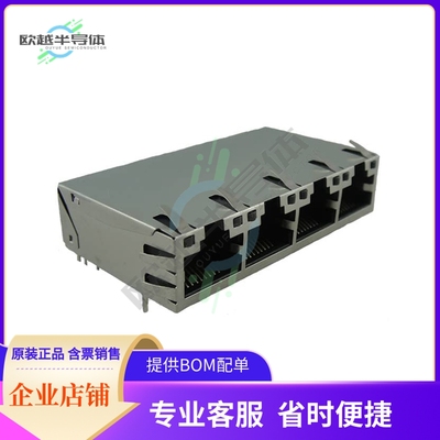 RJMG214034460NR【CONN JACK 4PORT 1000 BASE-T PCB】