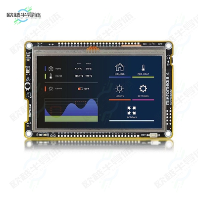 MIKROE-6163[开发板MIKROMEDIA 4 FOR PIC32MZ RESISTI】