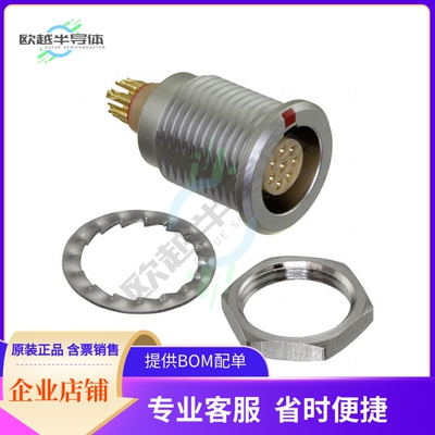 FLBC-08EGFS-GCP-001【CONN RCPT FMALE 8P GOLD SLDR CUP】