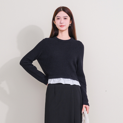 冬季撞色百搭休闲设计感