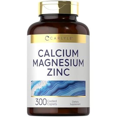 Carlyle Calcium Magnesium Zinc | 300 Caplets | Vegetarian