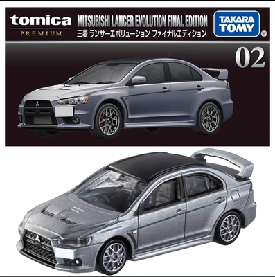 日版Tomica Premium多美卡TP 02号黑盒旗舰版 三菱evo 最终版TOMY