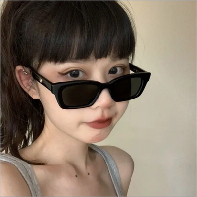 新款 jennie同款GM墨镜女ins复古欧美风太阳镜潮抖音蹦迪辣妹眼镜
