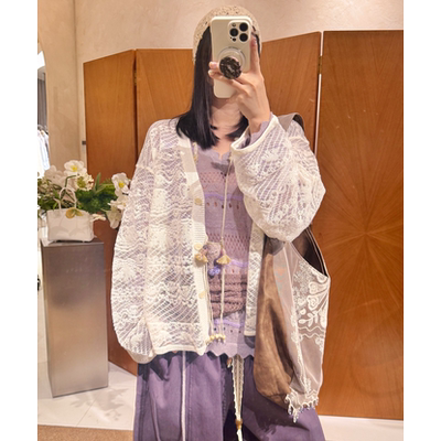 SHELLE ARTISTE 流浪风钩花开衫